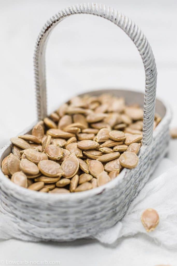 Oven Baked Pumpkin Seeds or Roasted Pepitas - Low Carb No Carb