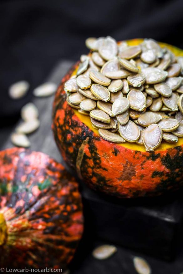 Oven Baked Pumpkin Seeds or Roasted Pepitas - Low Carb No Carb