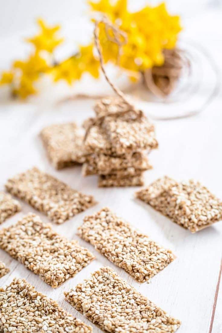 Sugar-Free Sesame Snaps Recipe - Low Carb No Carb