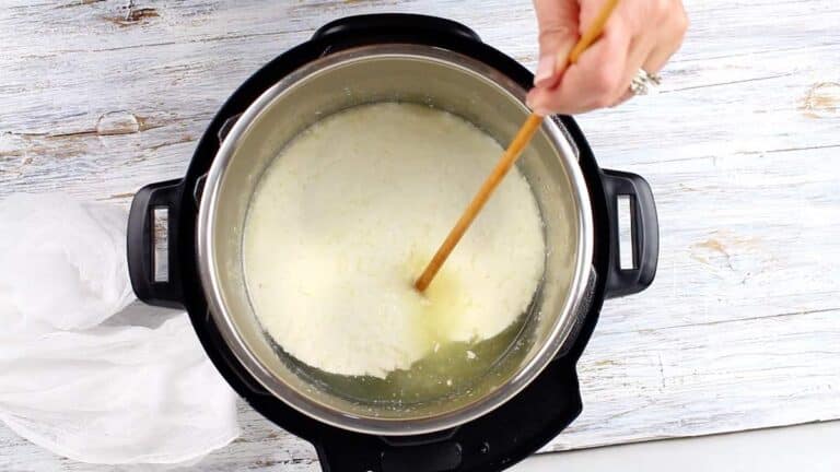 Instant Pot Homemade Curd Cheese - Low Carb No Carb
