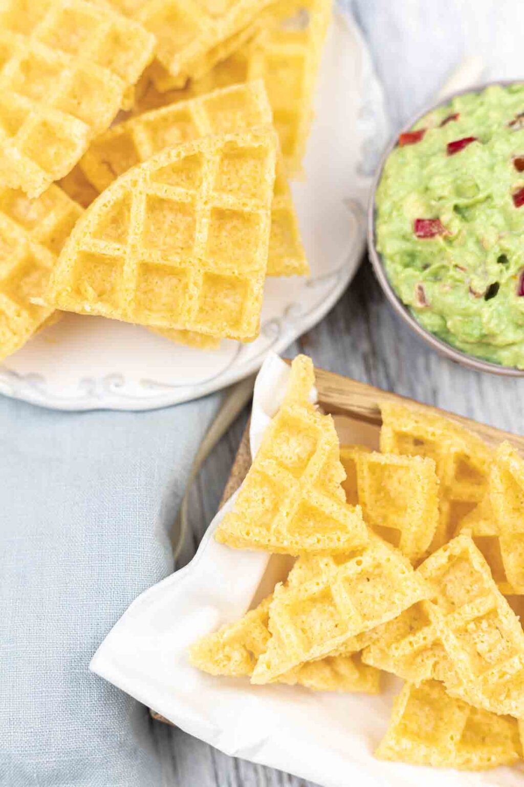 Crispy Keto Chaffle Chips Crisps - Low Carb No Carb