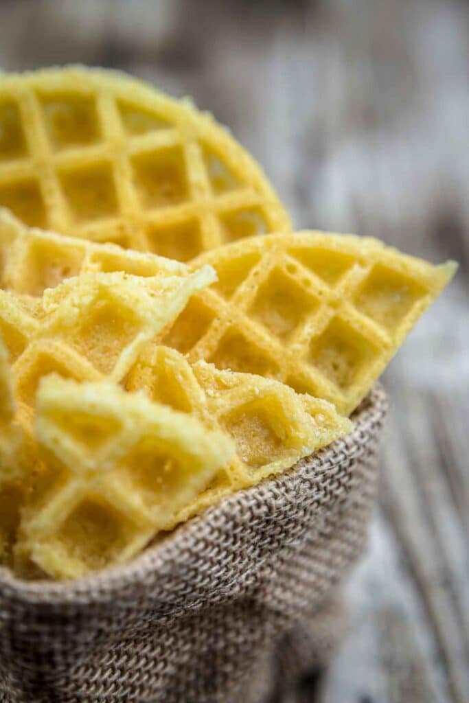 Crispy Keto Chaffle Chips Crisps - Low Carb No Carb