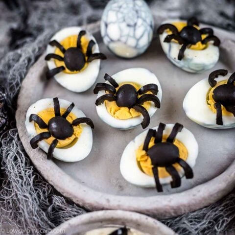 Spider Web Deviled Eggs - Low Carb No Carb