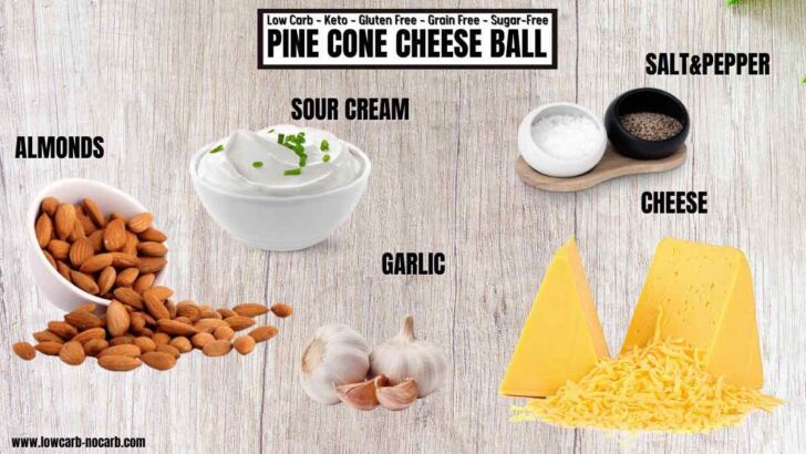 Pine Cone Cheese Ball Recipe - Low Carb No Carb
