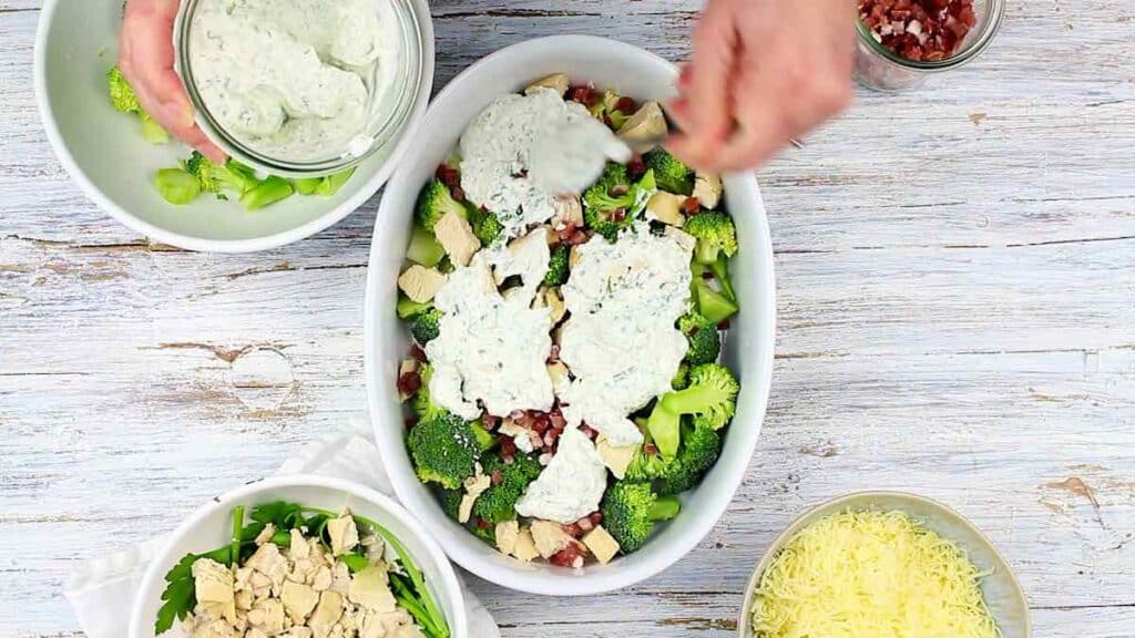 Keto Chicken Bacon Ranch Casserole Recipe - Low Carb No Carb