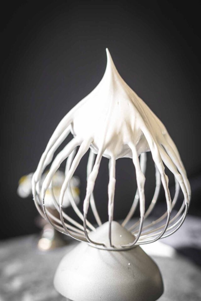 Keto Meringue Frosting - Sugar Free Swiss Meringue - Low Carb No Carb