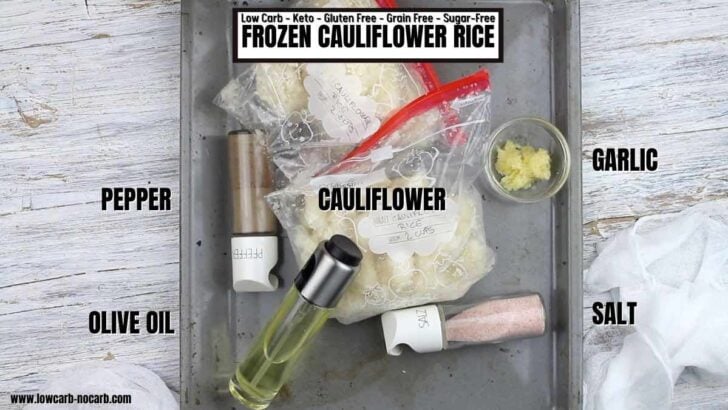 How To Cook Frozen Cauliflower Rice - Low Carb No Carb