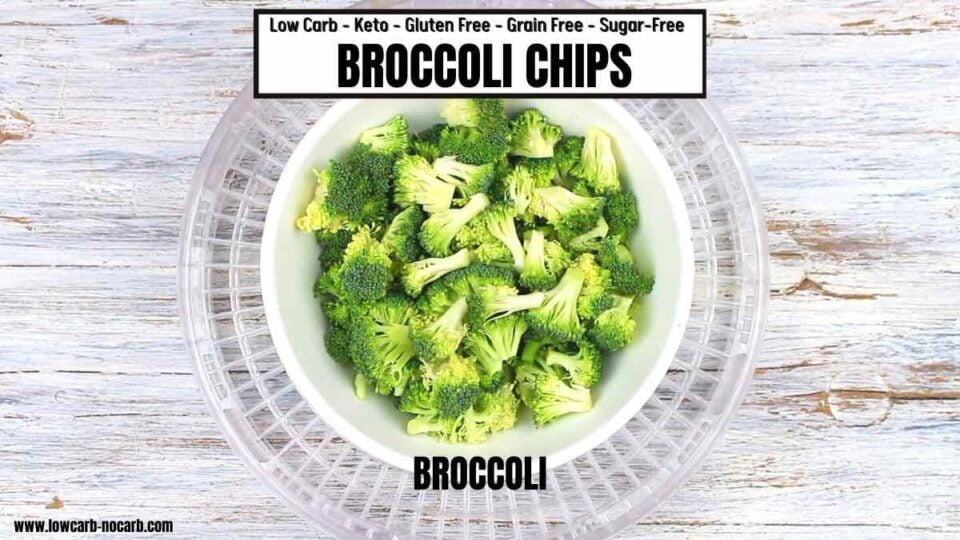 Dehydrated Broccoli Chips - Low Carb No Carb