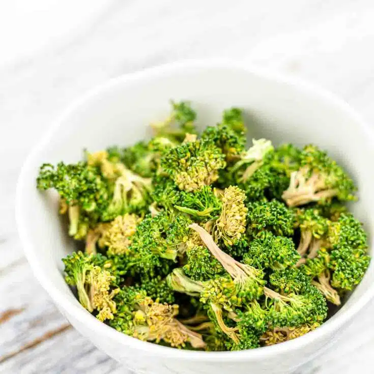Dehydrated Broccoli Chips - Low Carb No Carb