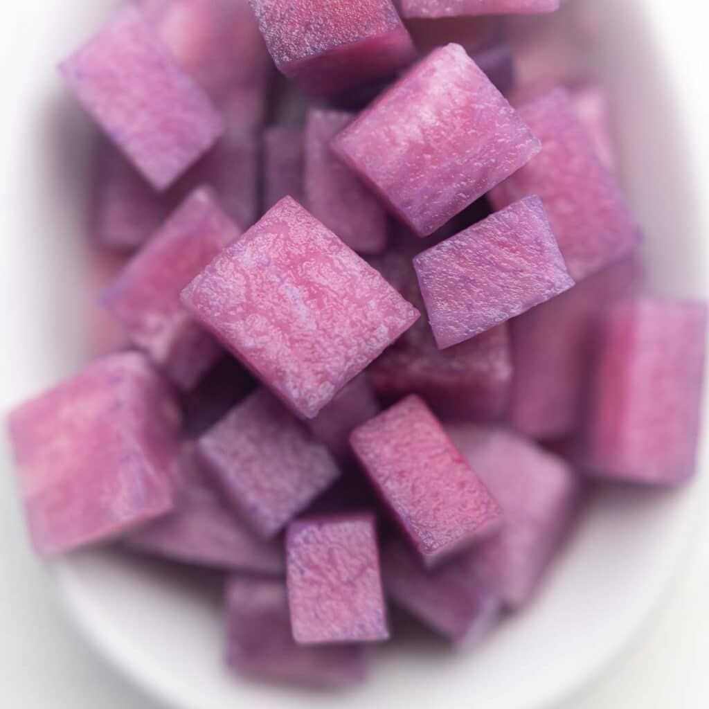 Purple Pickled Daikon Radish Recipe - Low Carb No Carb