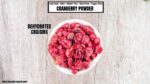 How To Make Cranberry Powder from Dehydrated Craisins - Low Carb No Carb