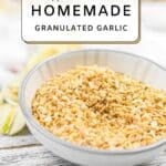 Granulated Garlic Recipe - Low Carb No Carb
