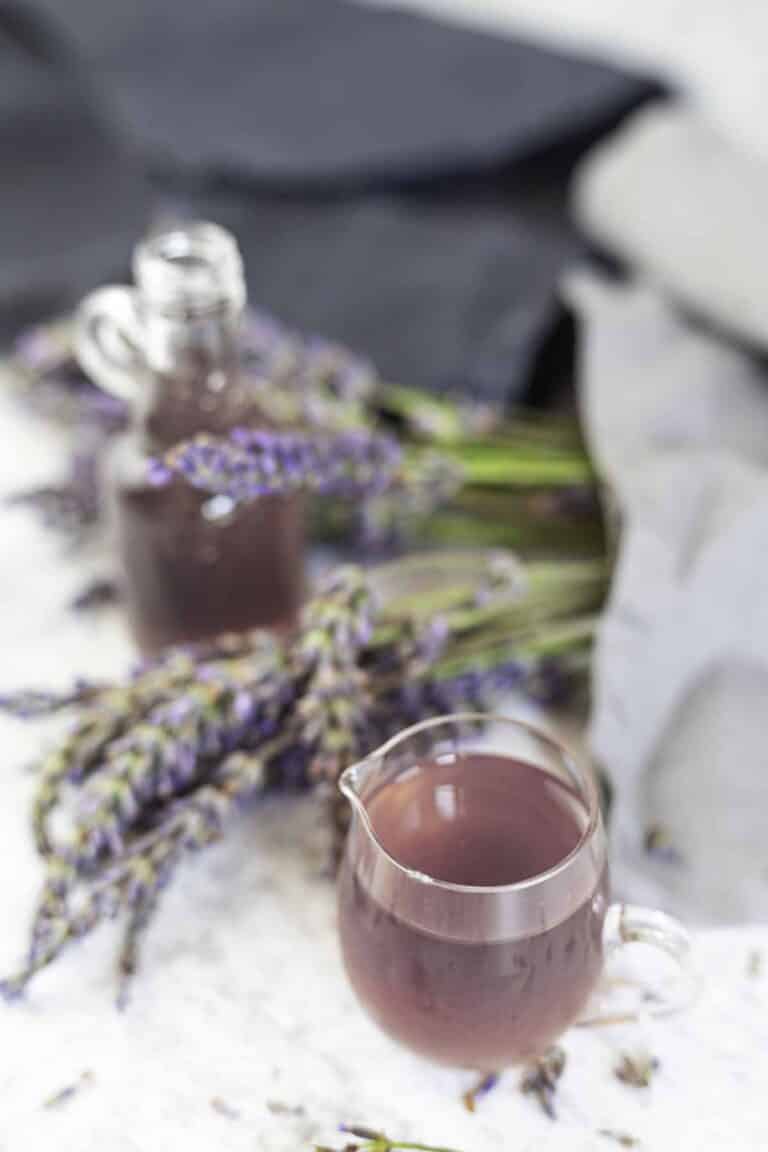 Sugar Free Lavender Simple Syrup Recipe - Low Carb No Carb