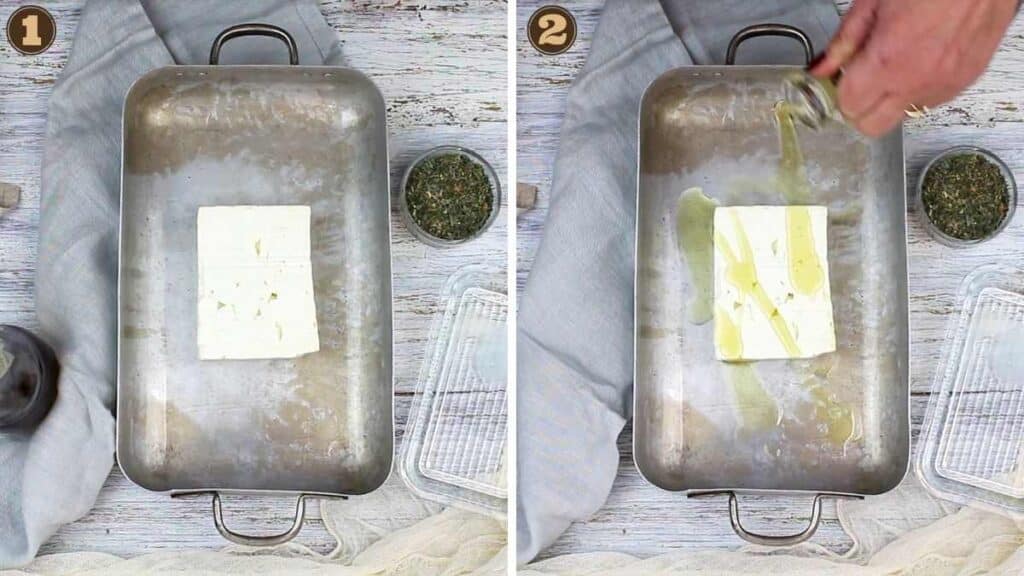 Baked Feta Eggs - Low Carb No Carb