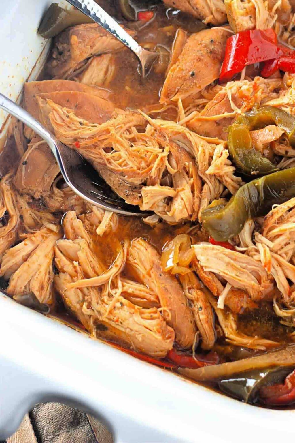 Mexican Slow Cooker Shredded Chicken - Low Carb No Carb