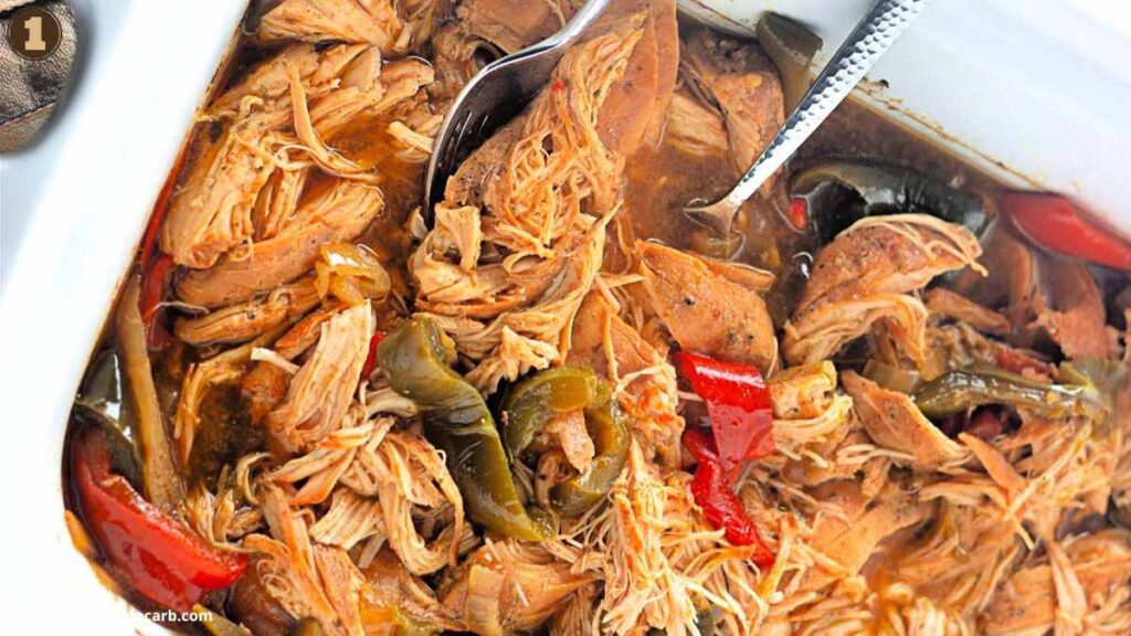 Mexican Slow Cooker Shredded Chicken - Low Carb No Carb
