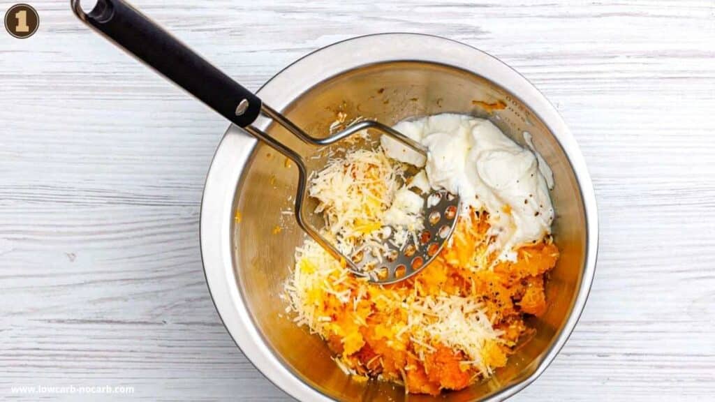 Roasted Butternut Squash Mash with Parmesan - Low Carb No Carb